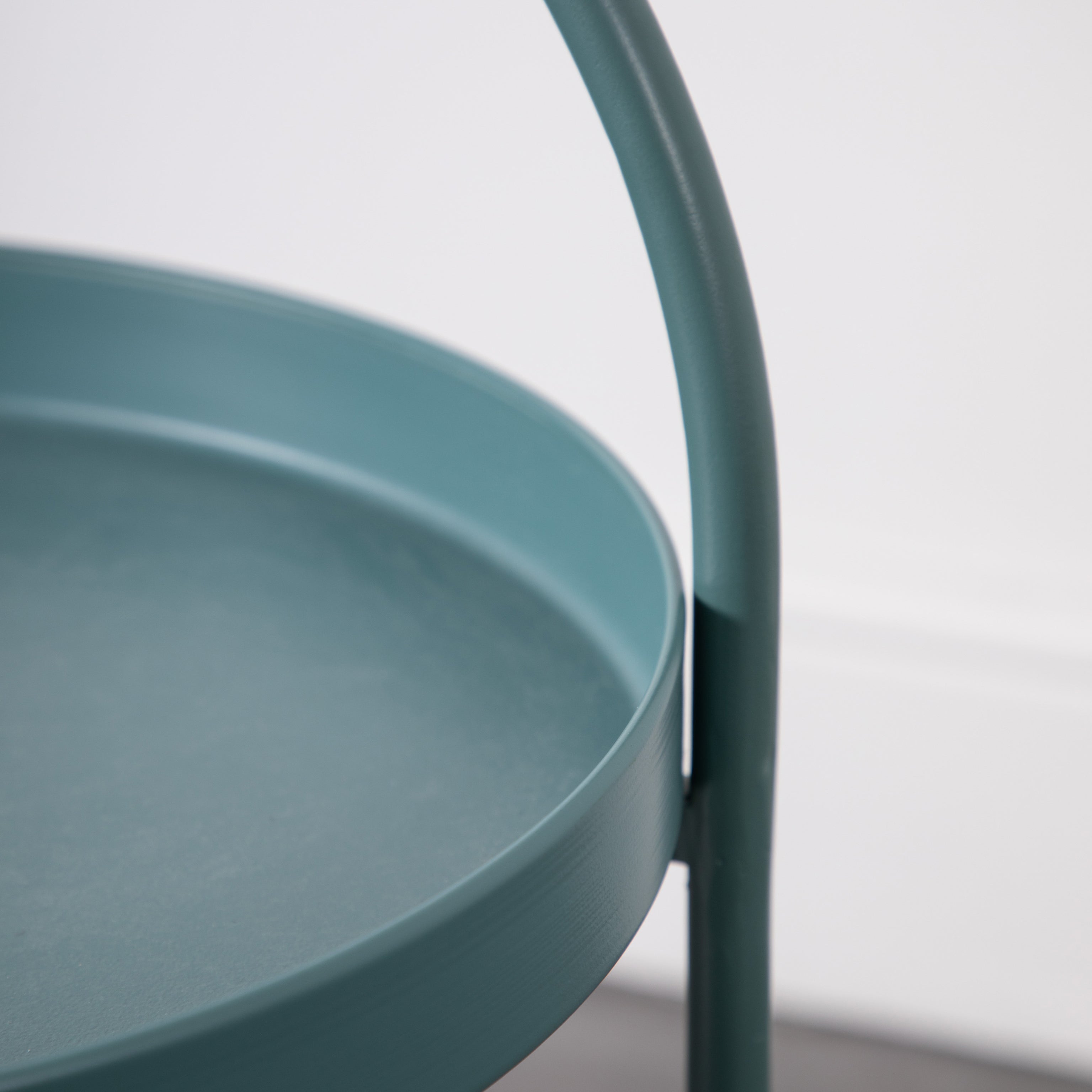 Arched Teal Side Table – The Den & Now