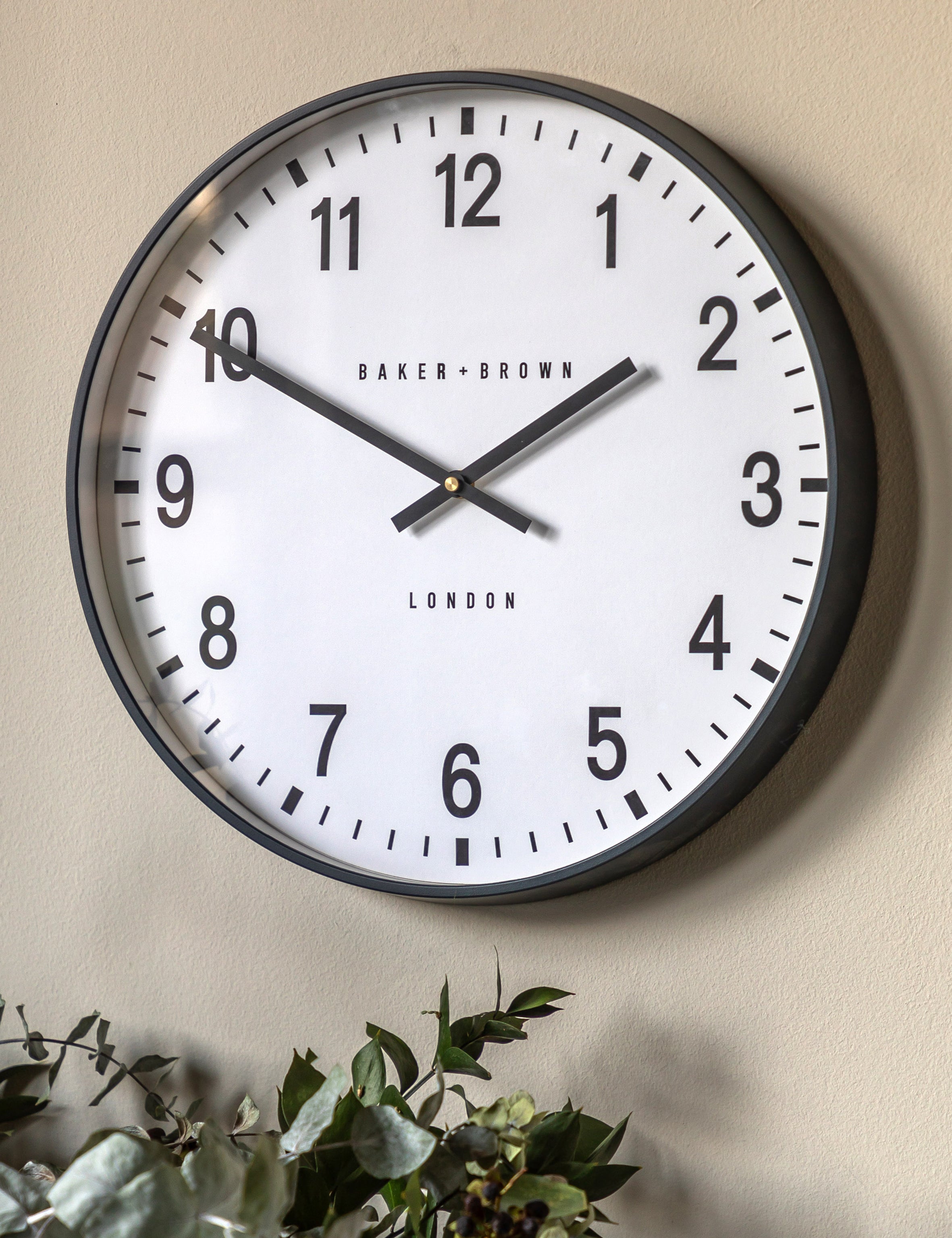 Baker & Brown Grey Wall Clock – The Den & Now