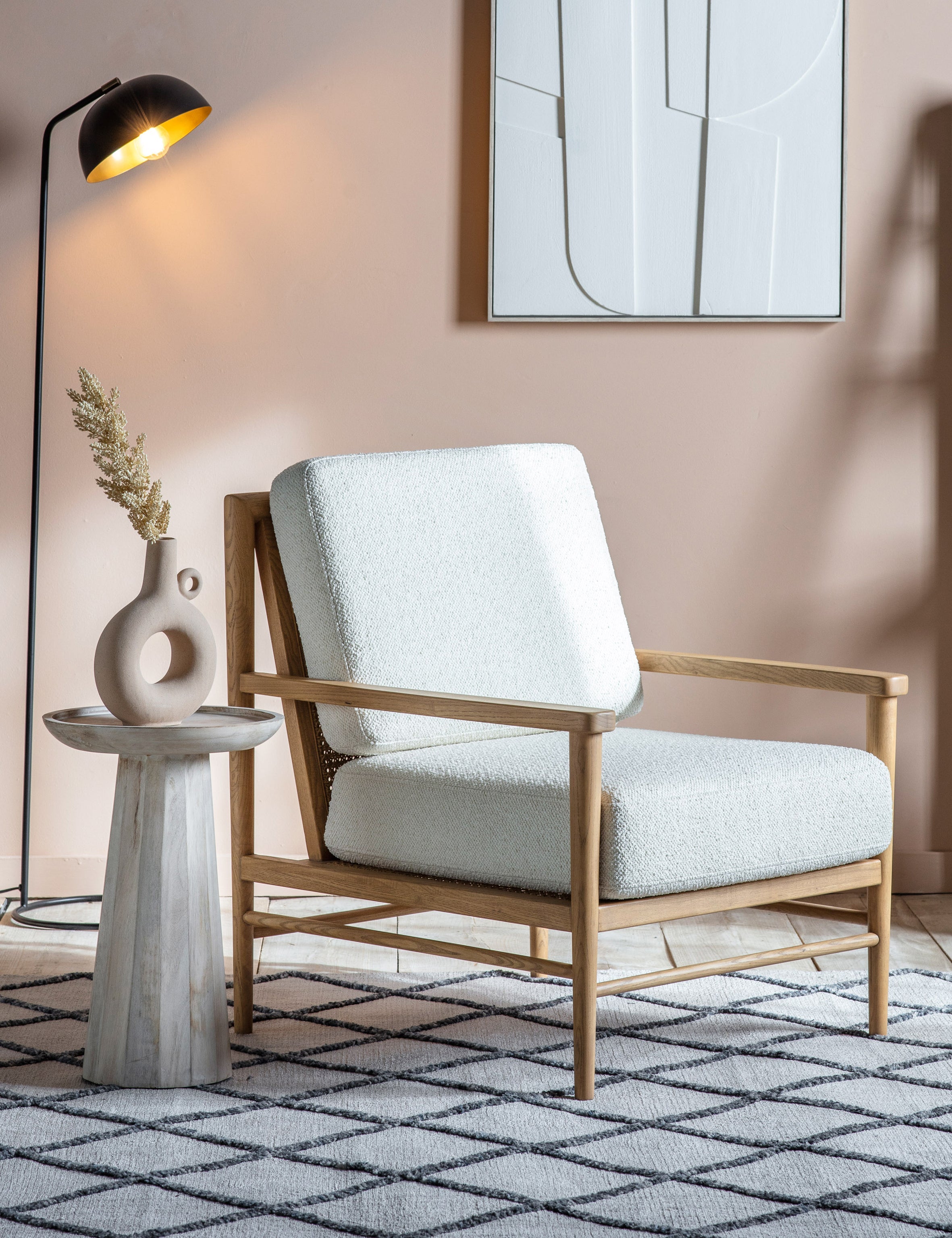 Daube Natural Boucle Armchair – The Den & Now