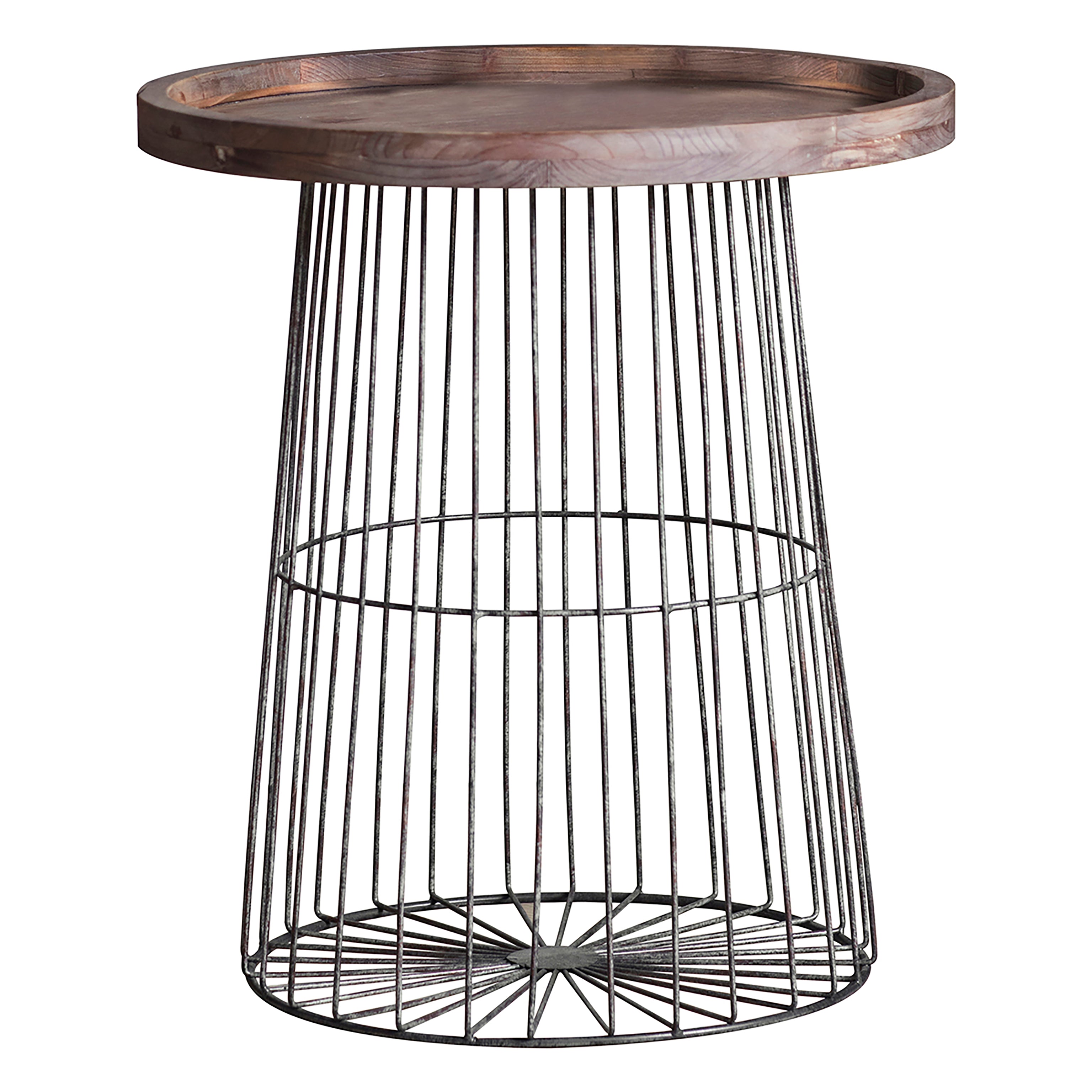 Industrial Cage Side Table – The Den & Now