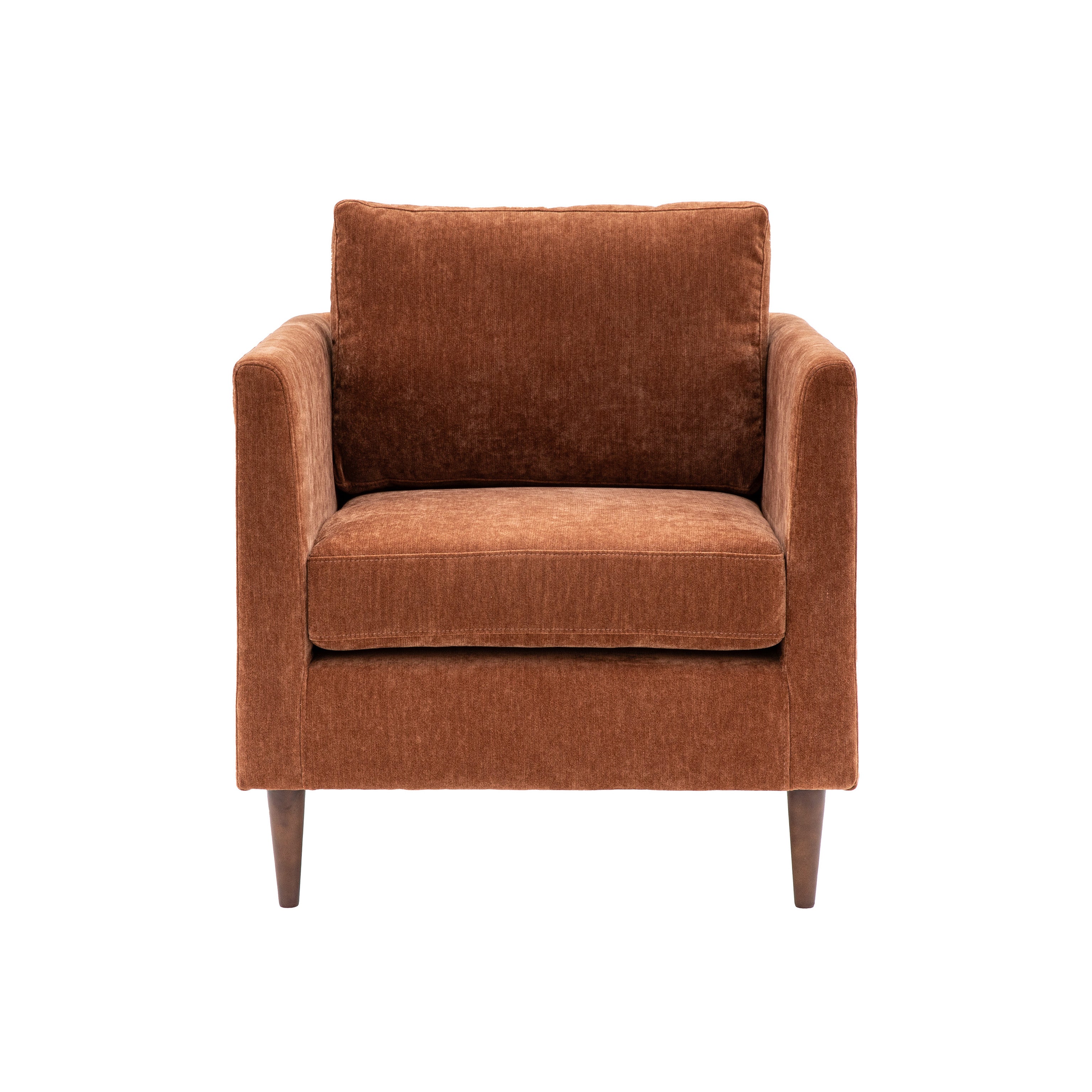 Mysig Rust Armchair – The Den & Now