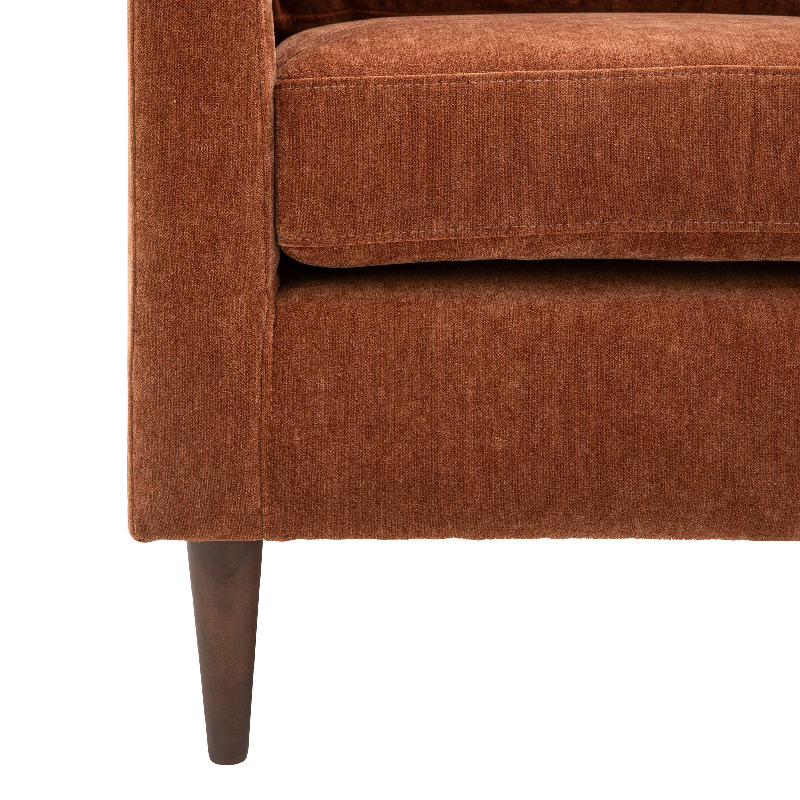 Mysig Rust Armchair – The Den & Now