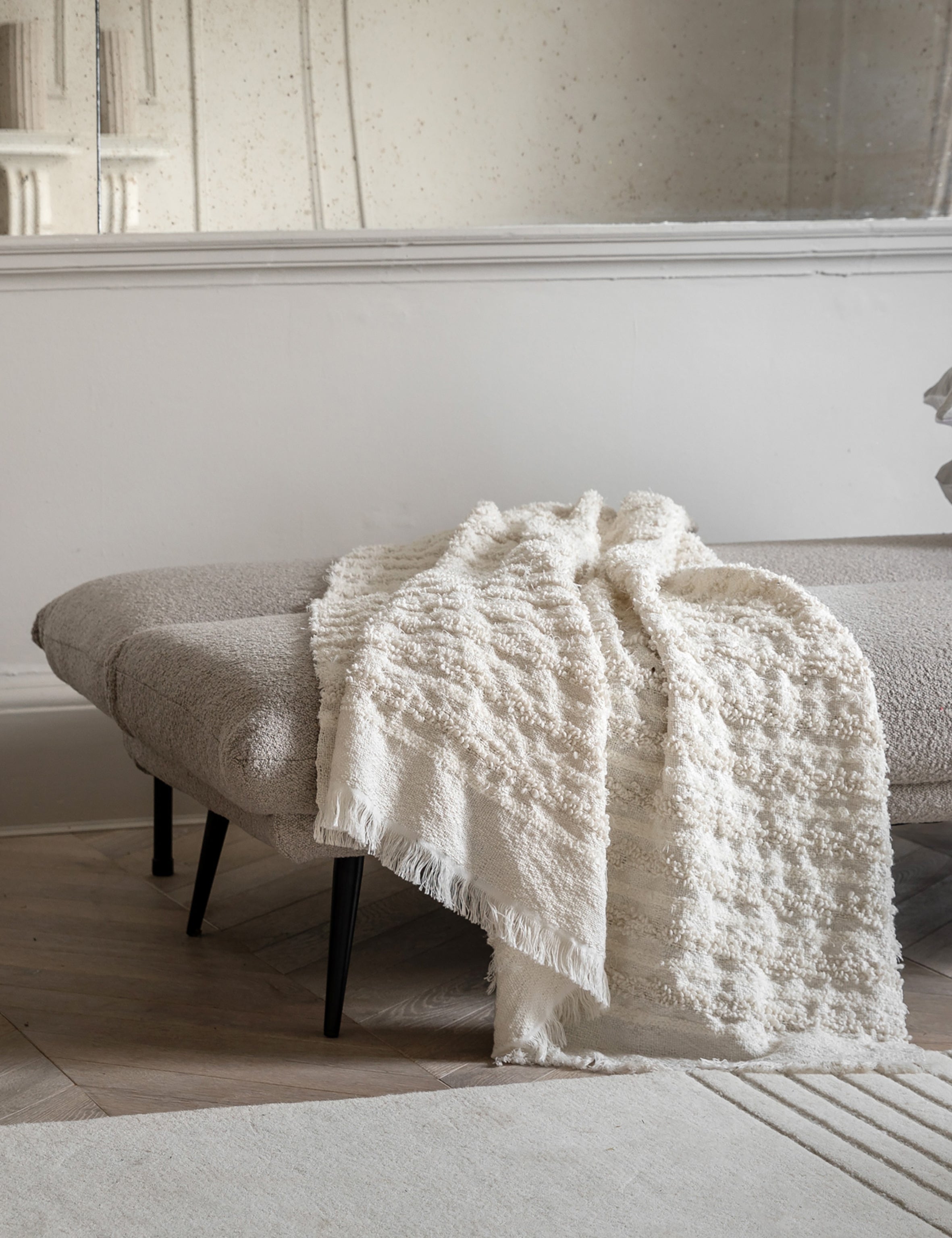 Natural Boho Textured Throw – The Den & Now