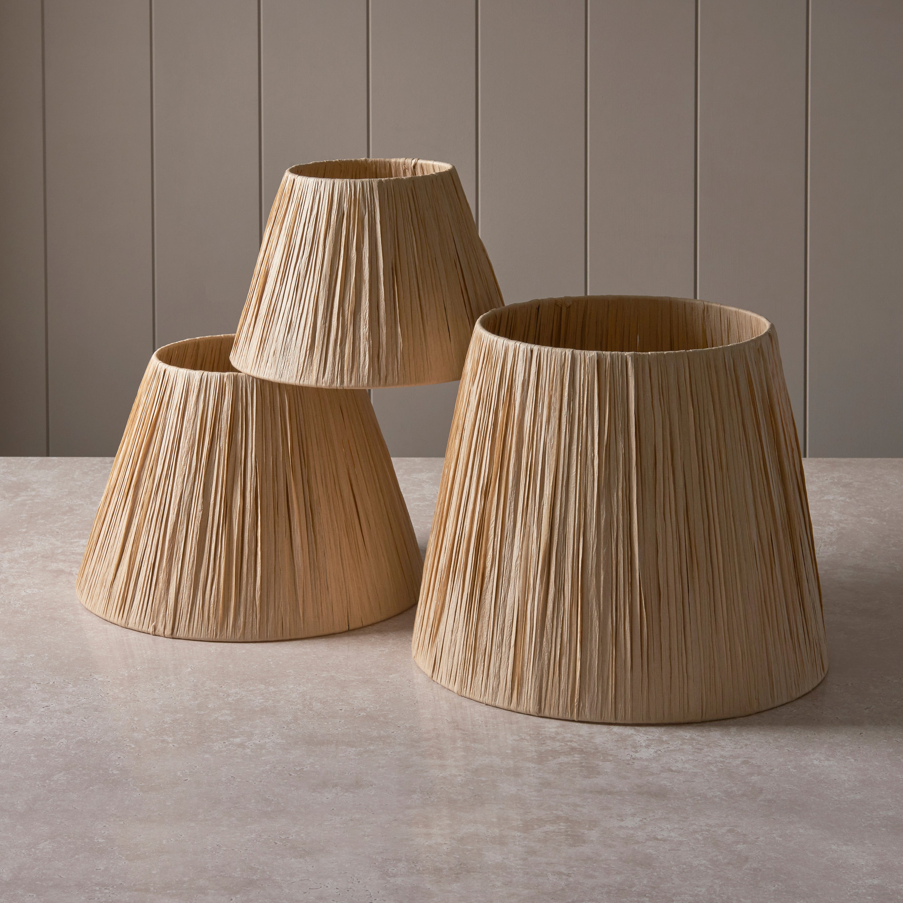 Natural Raffia Lamp Shade – The Den & Now
