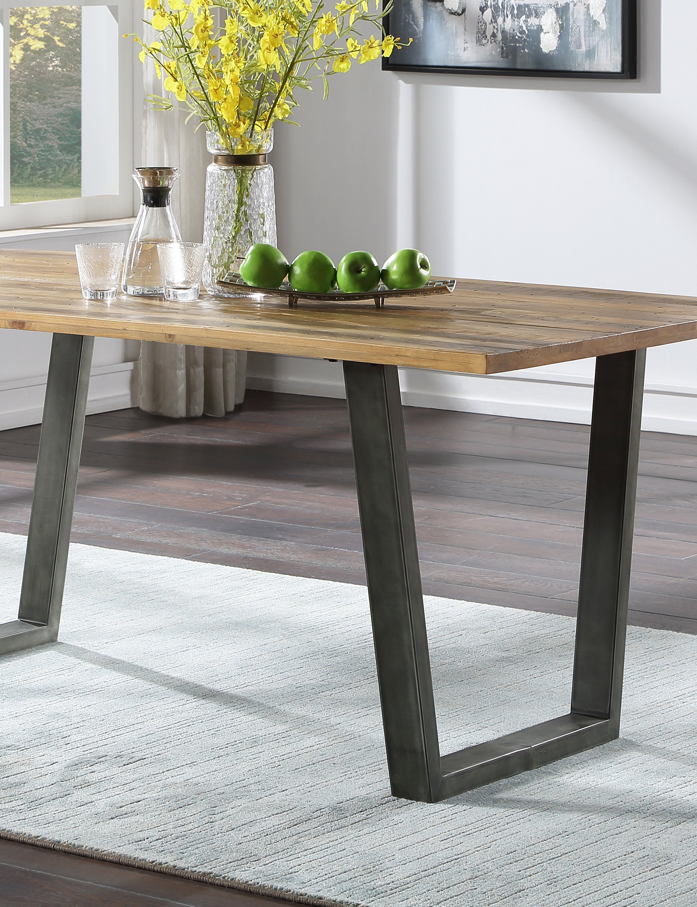 Industrial Rustic Dining Table – The Den & Now