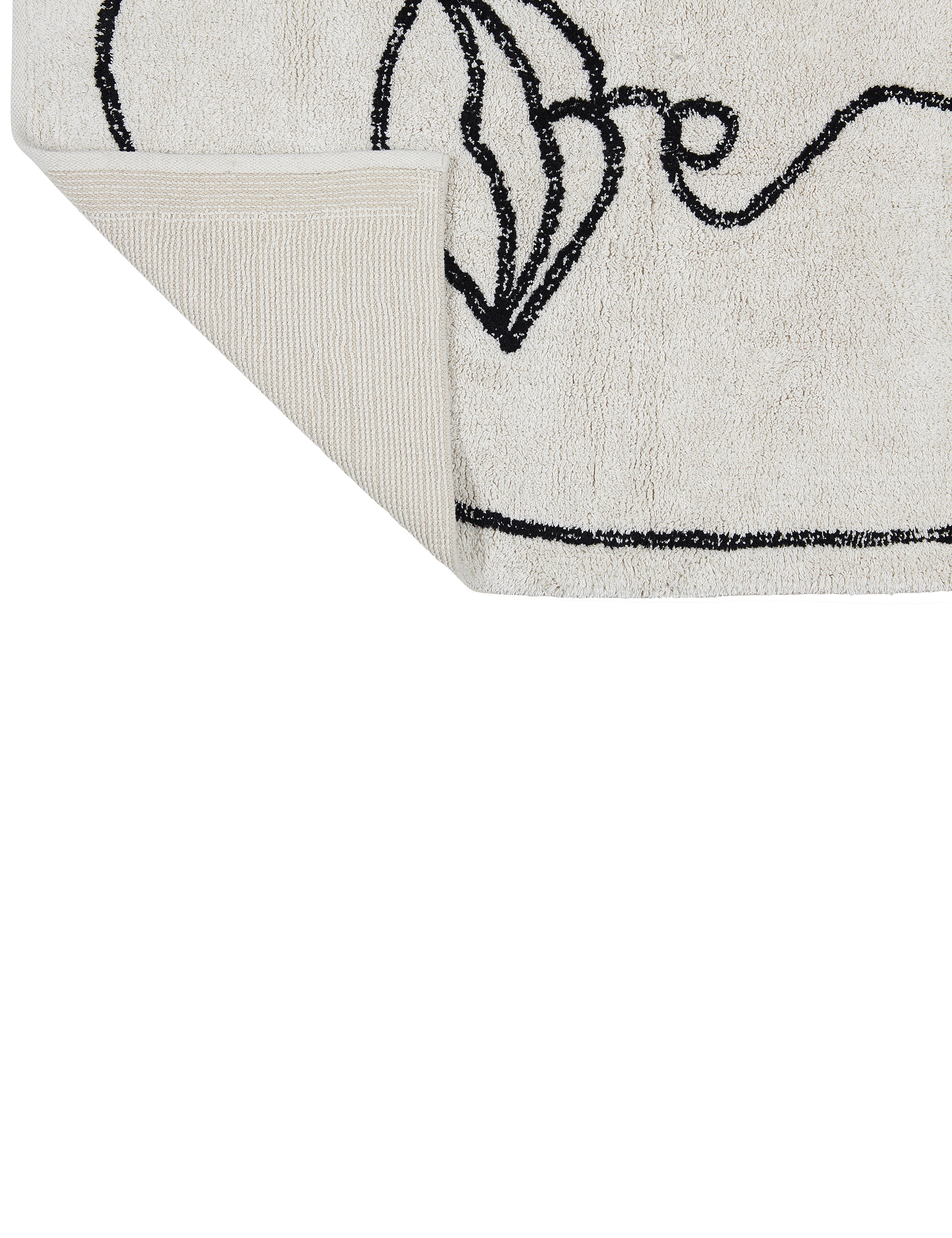 Natural Cotton Abstract Face Rug – The Den & Now