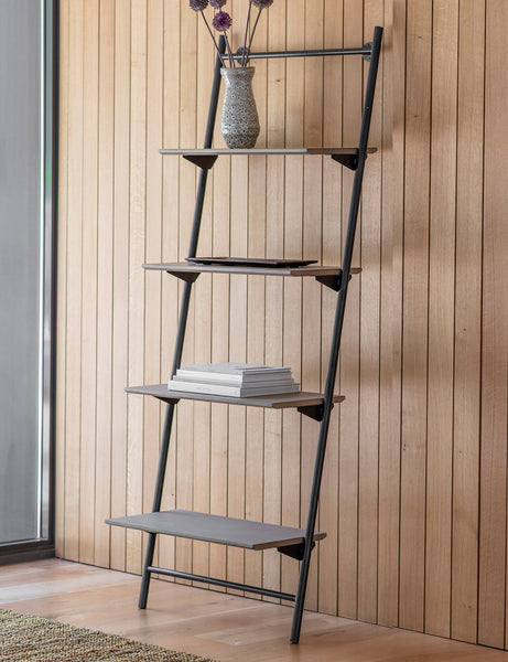 Wood Metal Ladder Shelf The Den Now