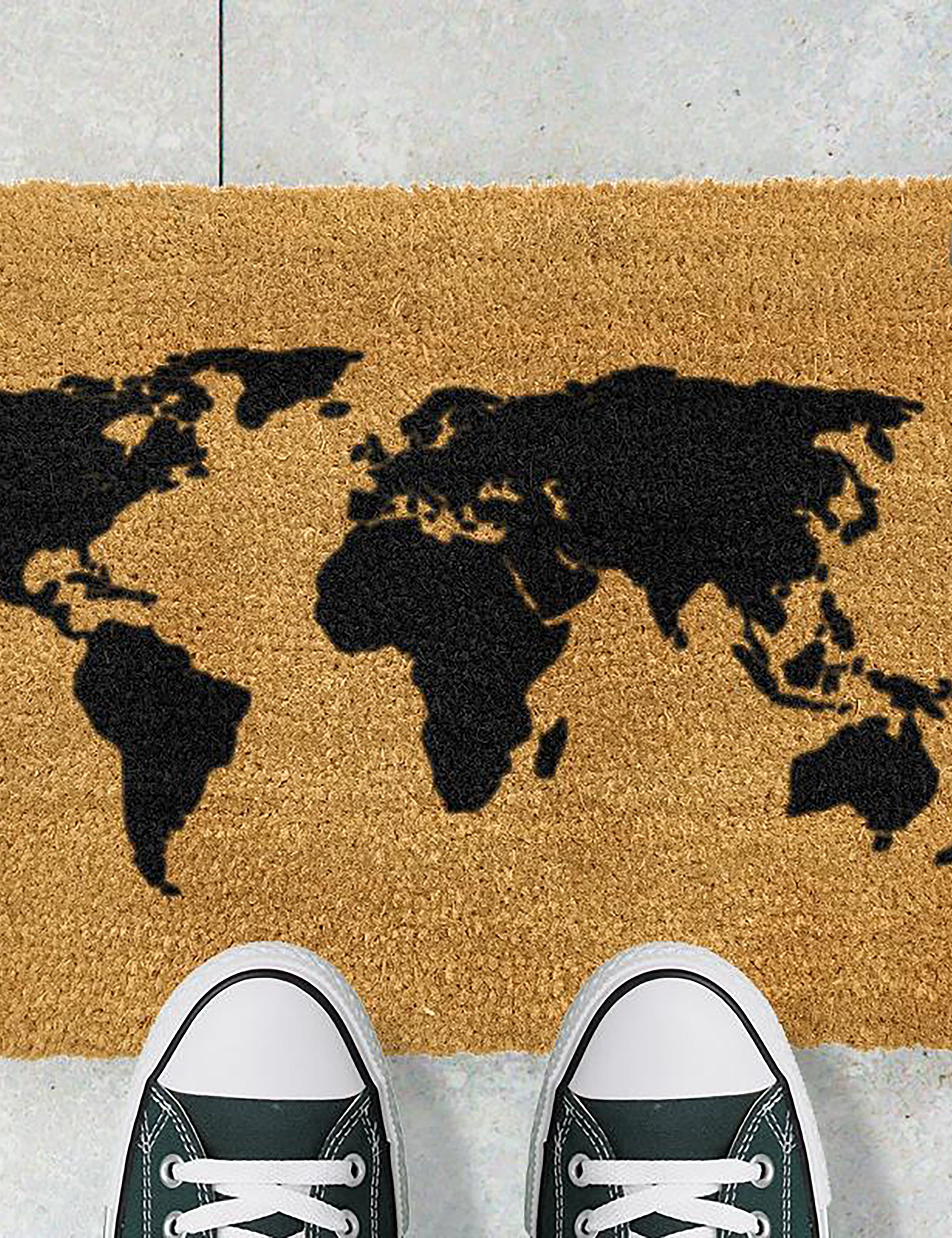 World Map Doormat – The Den & Now